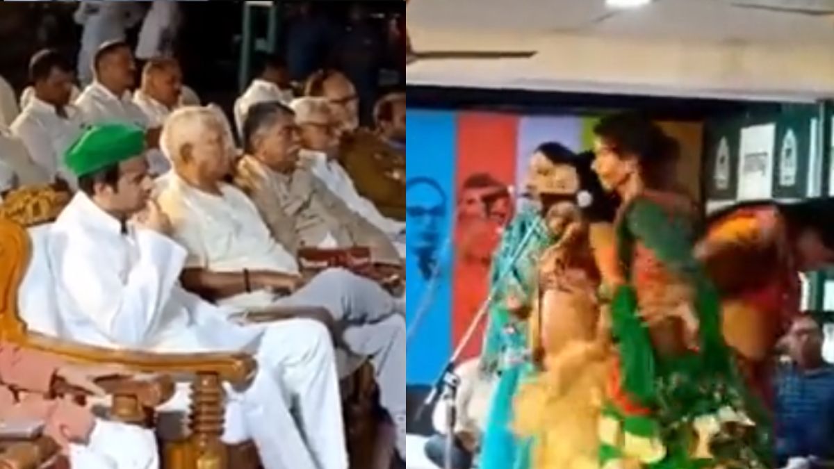 RDJ Chief Lalu Yadav, Son Tej Pratap Enjoy 'Launda Dance' At Rabri Devi's Residence In Patna ...